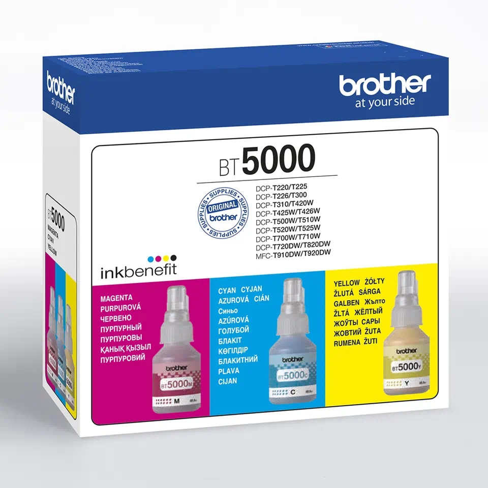 Ink for printer Brother Value Pack BT5000C, BT5000M, BT5000Y Ink Bottle ...