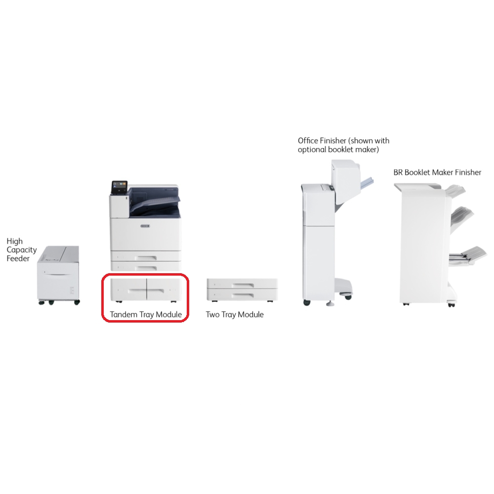 Xerox Tandem Tray Module (optional) - 2000 sheets. Two A4 / Letter ...